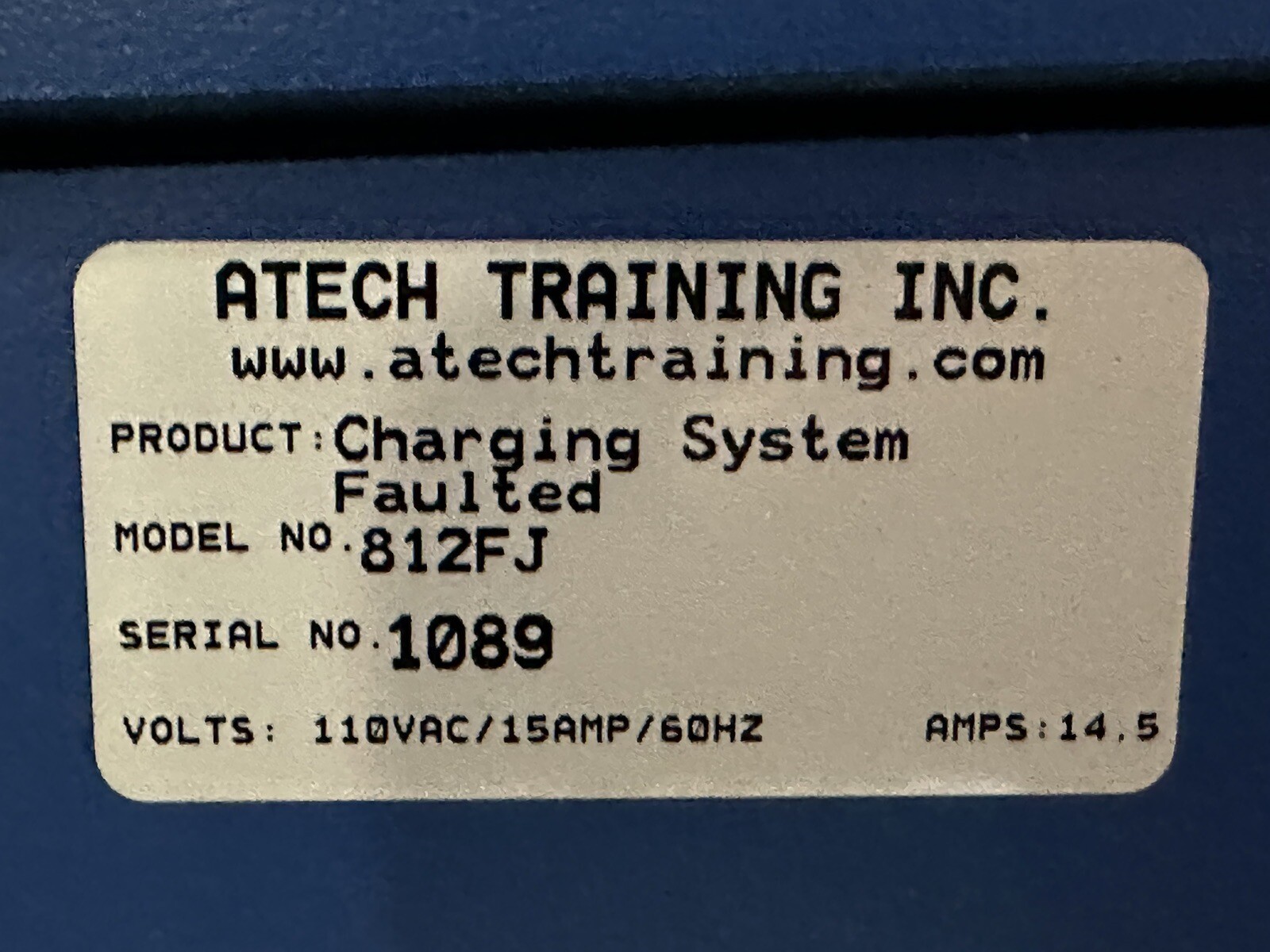 ATech Automotive Technology Training Charging System Faulted Trainer ...