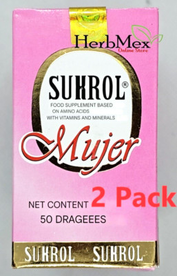 Sukrol vigor woman 2 PACK 50 Tablets Sukrol Vigor Mujer W/ Vitamins 2 ...