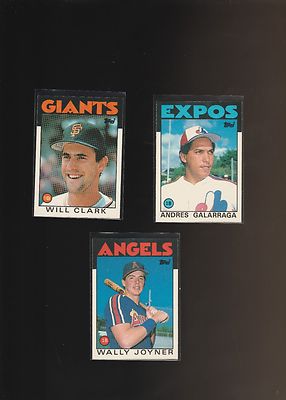 1986 Topps Traded RC Wally Joyner Will Clark Andres Galarraga | eBay