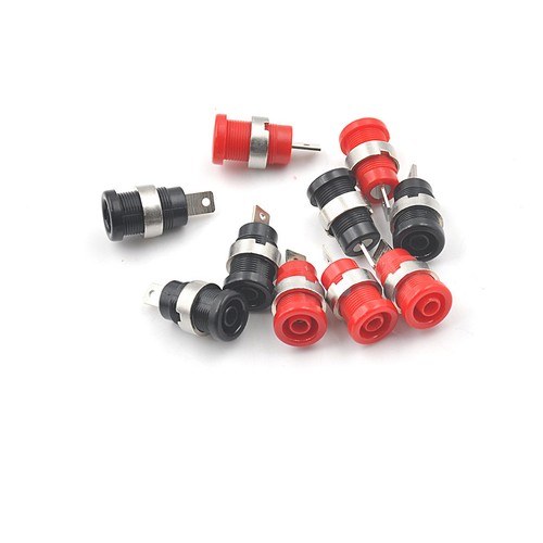 10Pcs Banana 4mm Female Jack Socket Panel Mount Binding Post Connecto ...