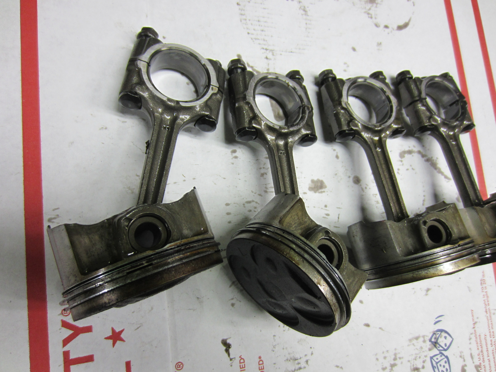 99-02 YAMAHA YZF R6 YZFR6 ENGINE MOTOR BLOCK PISTONS 5EB-11631-10-00 ...