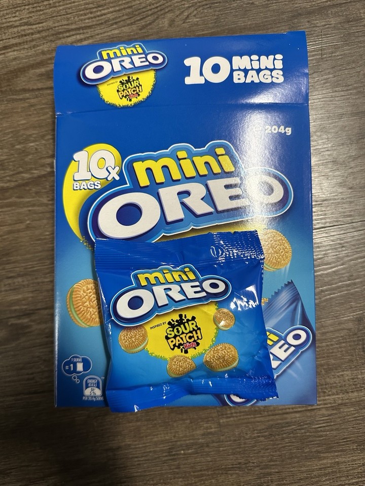 Oreo Mini Sandwich Cookies Sour Patch Kids Flavor 10-Pack Box 204g | eBay