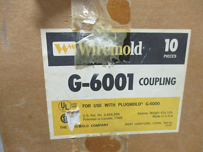 WIREMOLD G-6001, (10) G6000 Raceway Couplings - NEW-B | eBay