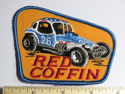 Red Coffin Modified Racing Patch #26 Vintage Race Car 1970's | eBay