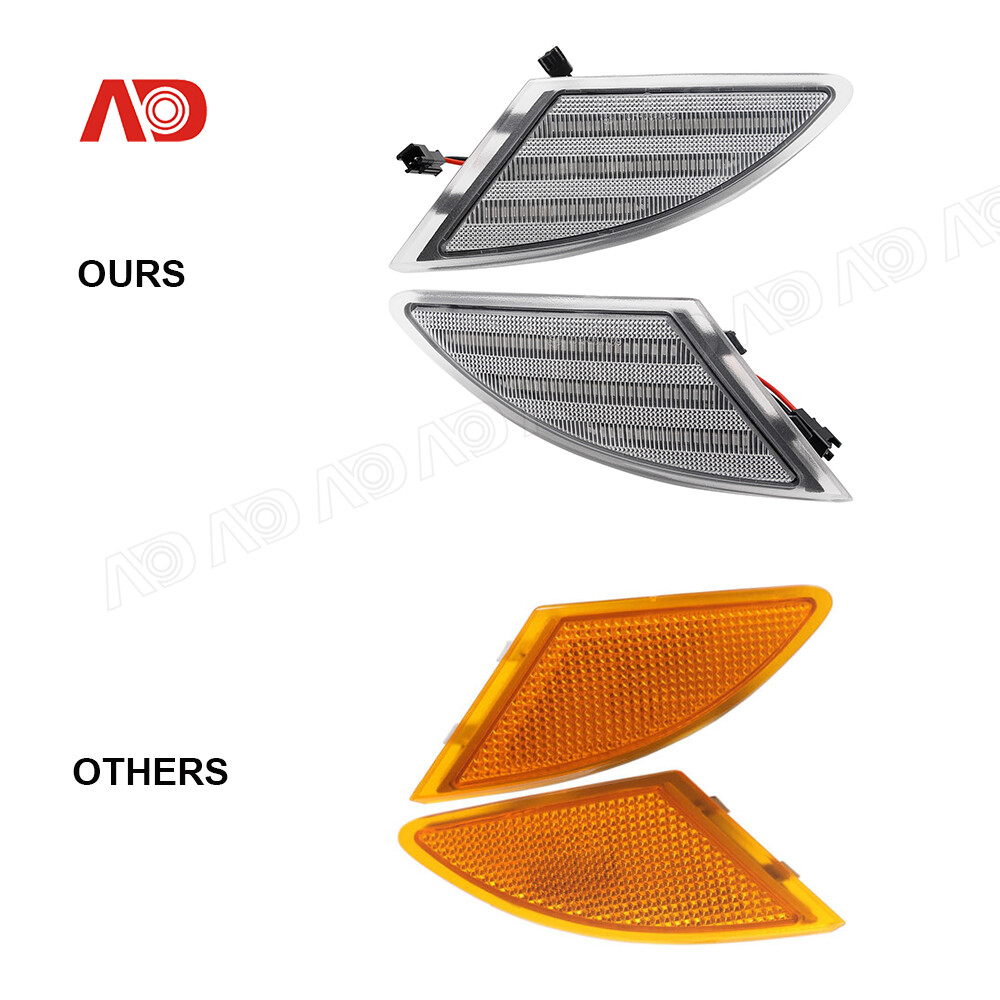 Clear Full LED Side Marker Lights for Mercedes R Class R320 R350 R500 ...