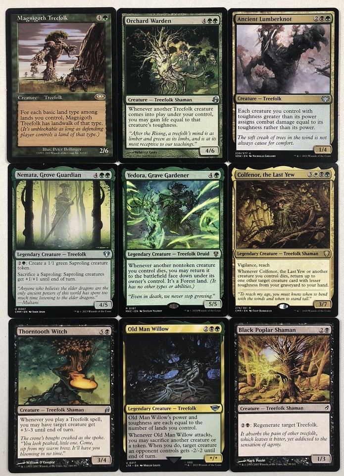 EDH Treefolk Deck - Commander MTG Magic the Gathering | eBay