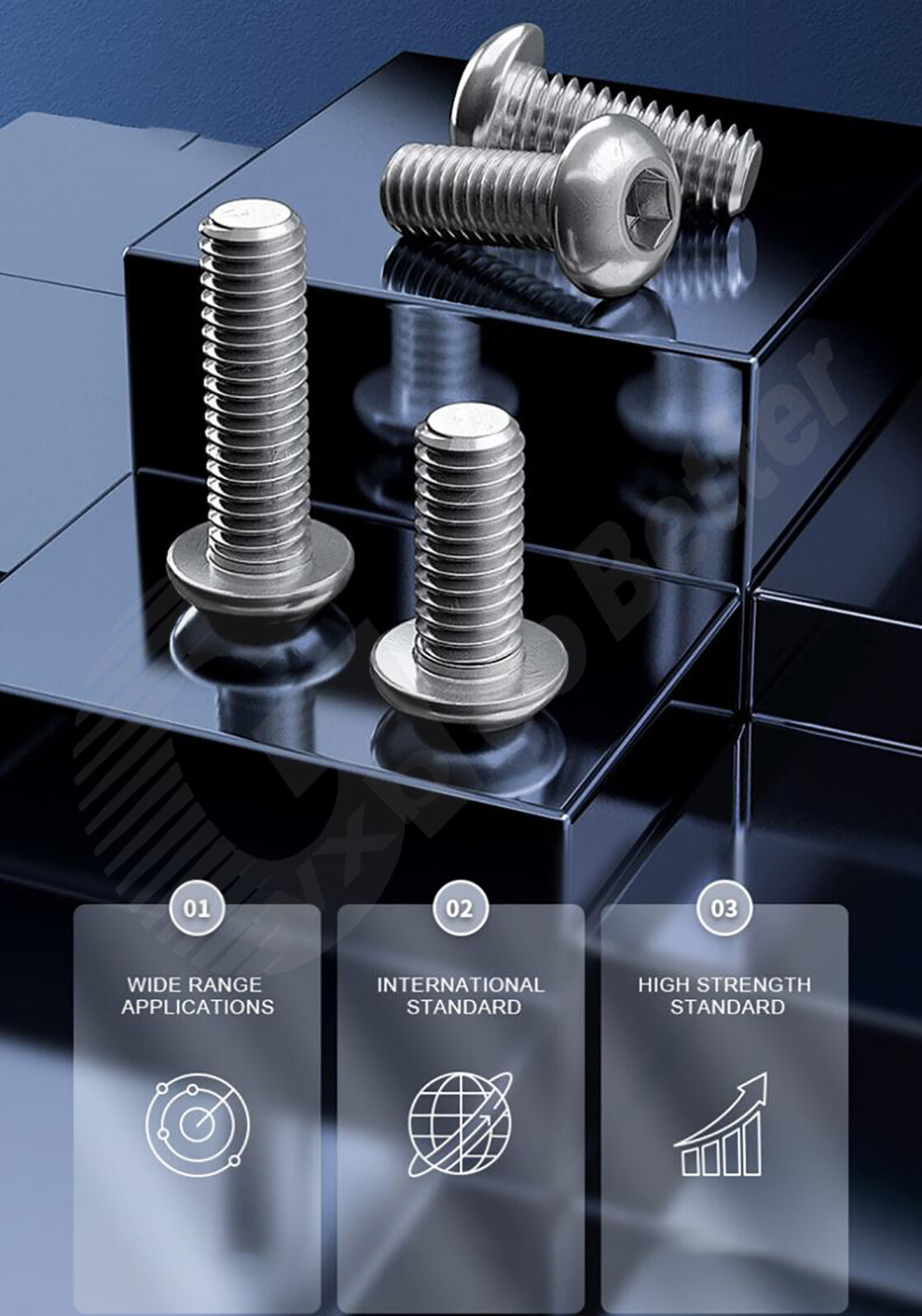 UNC Button Head Hex Drive Screws A2 Stainless Steel Button Head Hex ...