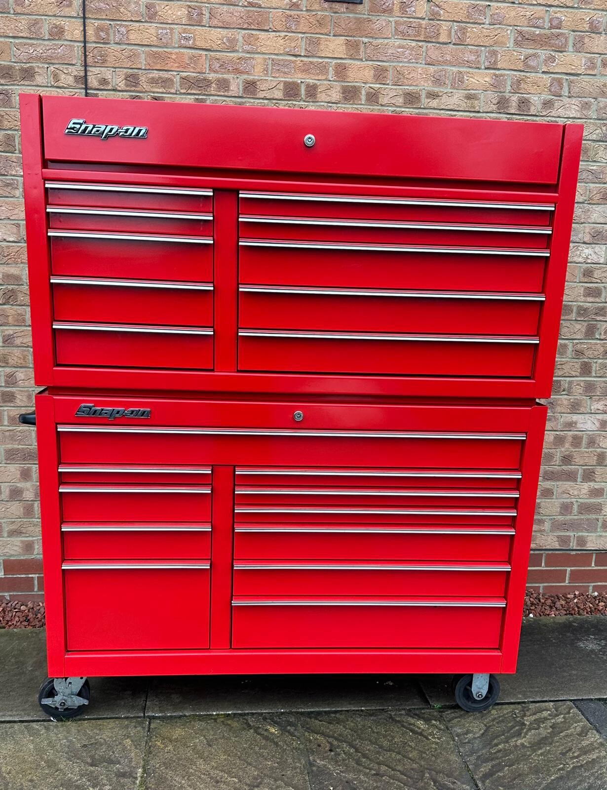 Snap On 55” By 24” KRA Top And Bottom Toolbox Roll Cab Stack | eBay