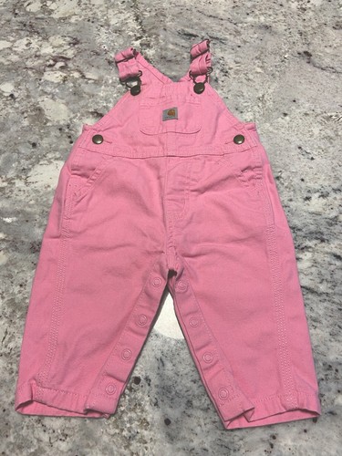 Baby/Infant Carhartt Bib Overalls Pink 3M | eBay