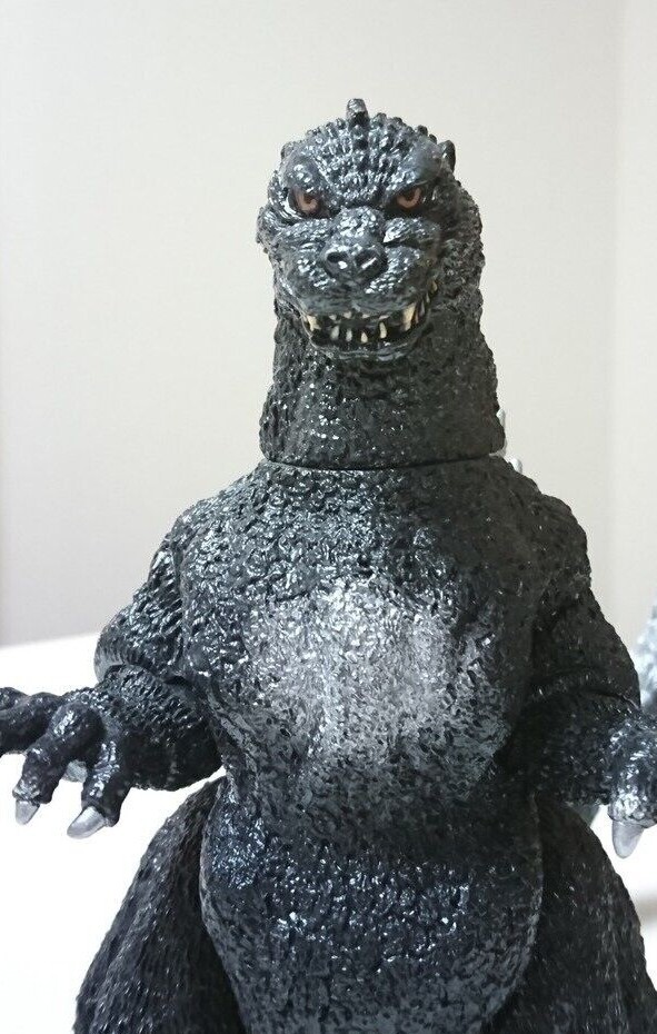 RARE GODZILLA 1991 PVC Figure Toho Movie BANDAI Vintage 8in from JAPAN ...