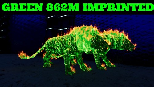 🔥ARK Survival Ascended PvE PC/XBOX/PS5 Top Stats Pyromane (lion) Green ...