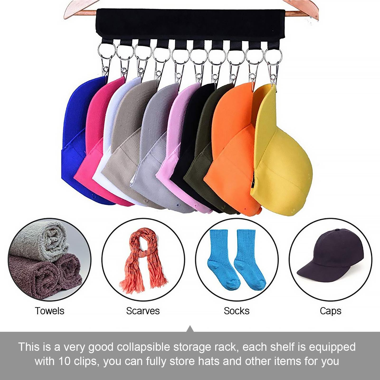 AU Cap Organizer Hanger - Hat Racks for Closet Baseball Cap Holder with ...