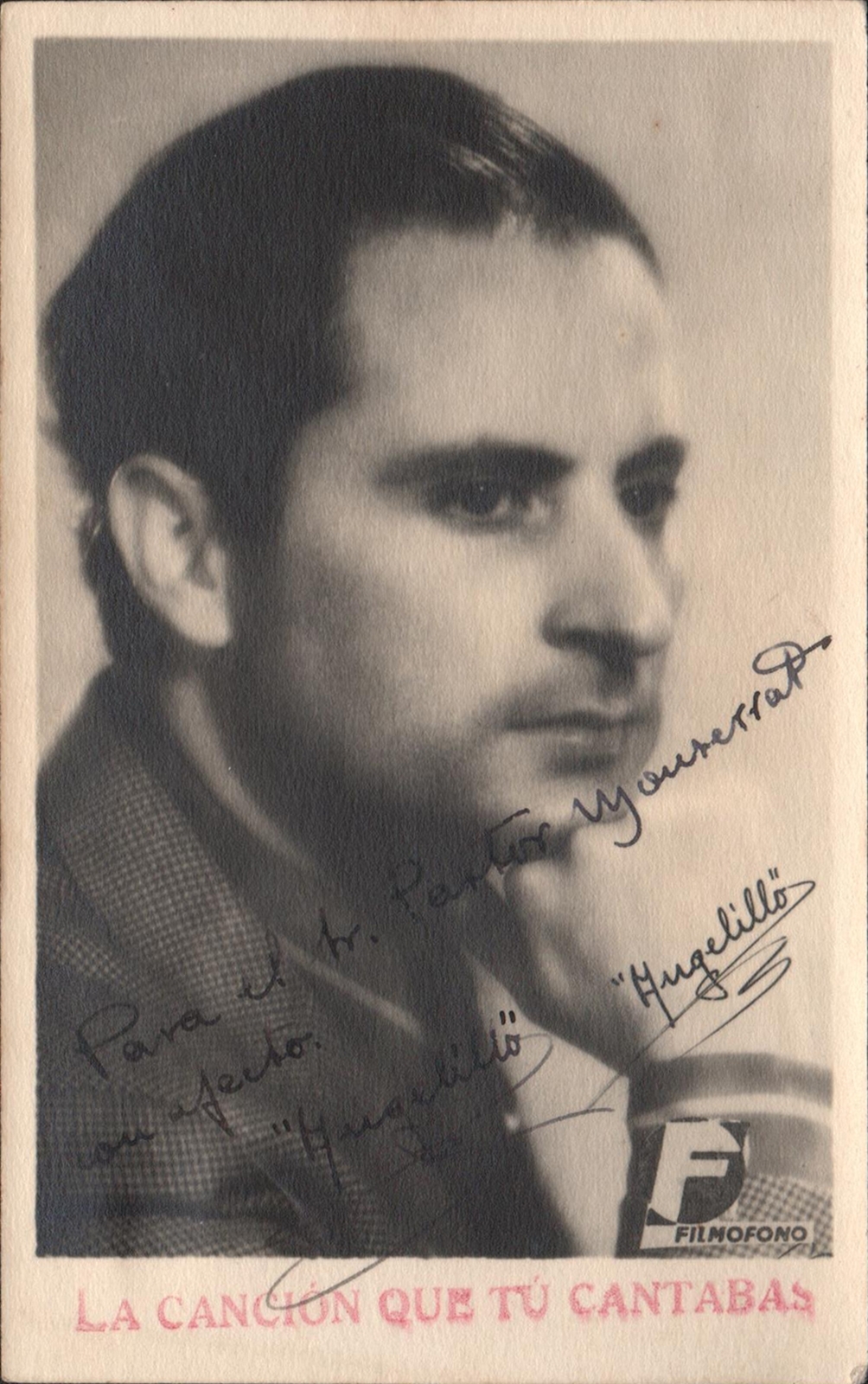 ANGELILLO - Spanish Flamengo Singer - Original B/W Handsigned Postcard ...
