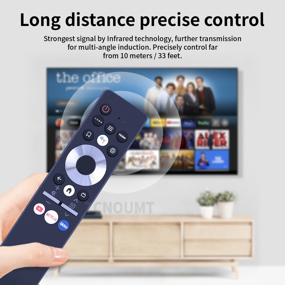 Voice Bluetooth Remote Control For Haier HTR-U29R Smart LED HDTV ...