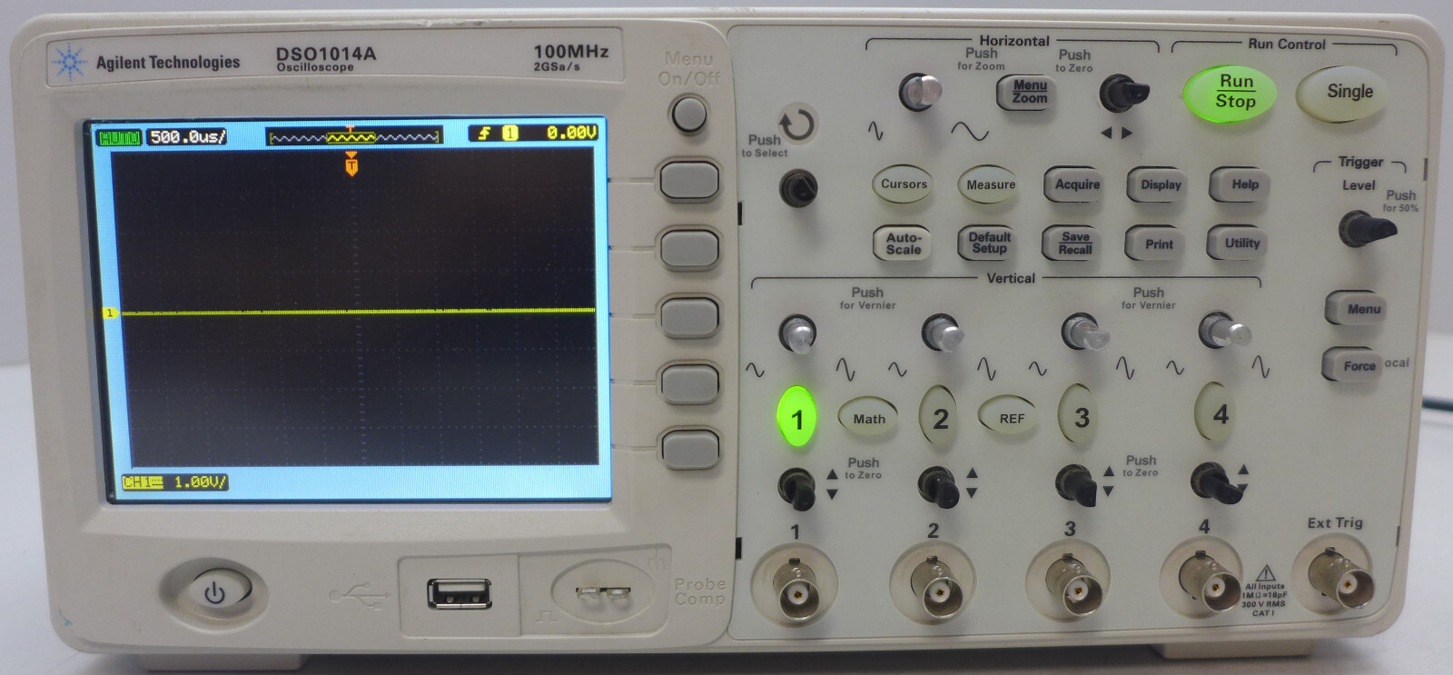 Agilent DSO1014A 100MHz 4 Analog Channels - Oscilloscope - Working - NO ...