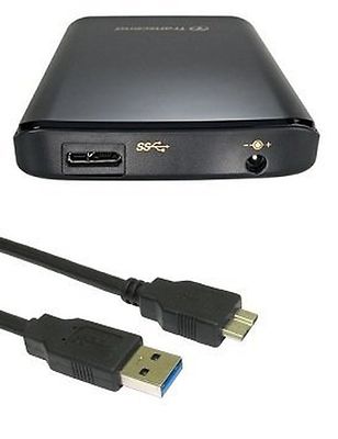High Grade - USB 3.0 Cable for Transcend StoreJet 25D3 Portable Hard ...