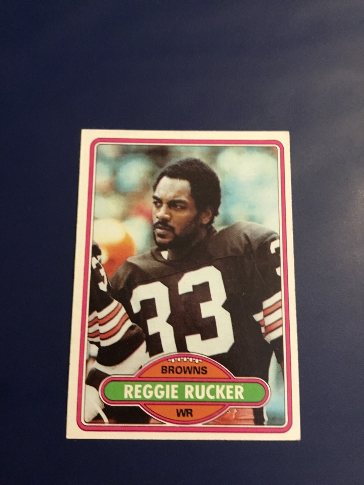 1980 Topps # 458 REGGIE RUCKER Cleveland Browns Nice Card ! | eBay