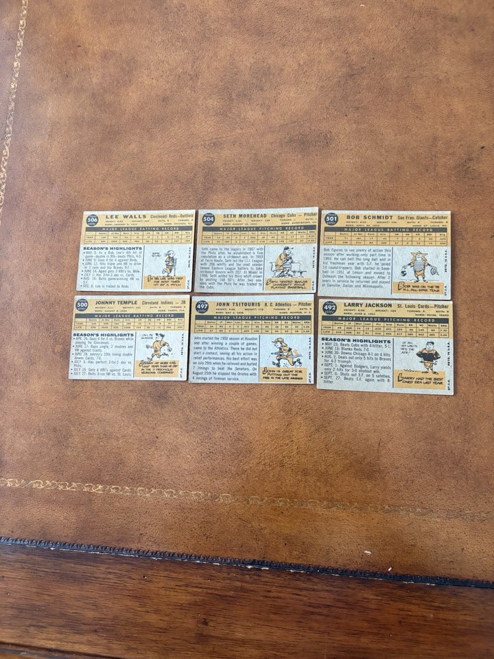 1960 Topps Baseball Lot Of 13 Different ALL SEMI HIGH #’sVG To VG+ J ...