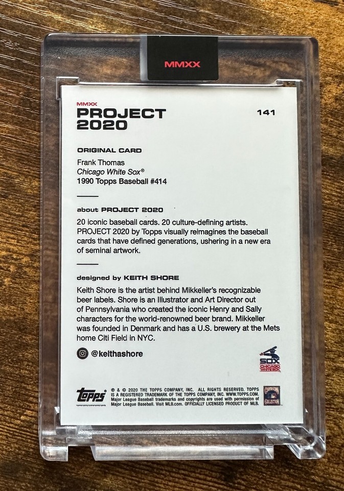 2020 Topps Project 2020 #141 Frank Thomas/6678*/Keith Shore #X6486 | eBay