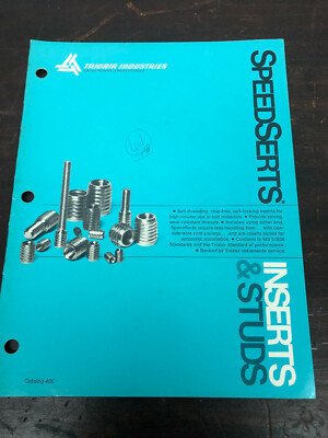 Vintage Tridair SpeedSerts Inserts & Studs Catalog #AA | eBay