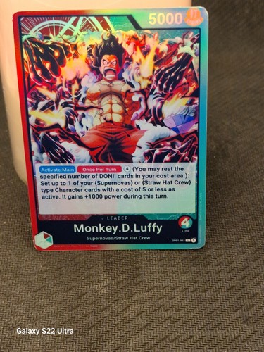 One Piece TCG Gear 4 Snakeman Luffy Custom Holographic Leader | eBay