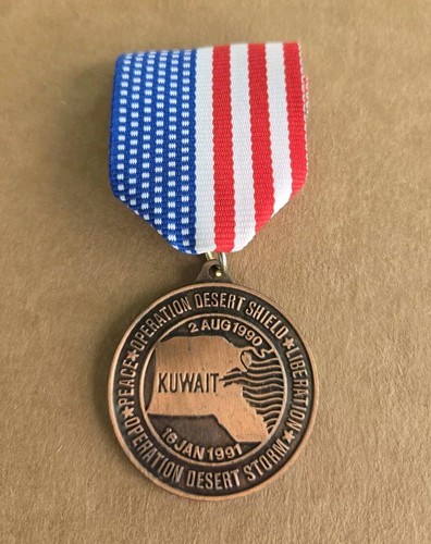 Army Military Medal Operation Desert Storm/Desert Shield Aug 1990 - Jan ...