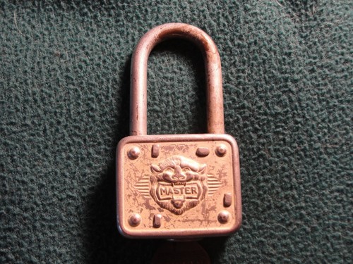 ~Vintage Master Lock #77 Padlock w/Key, Lion's Head, Milwaukee, Wis ...