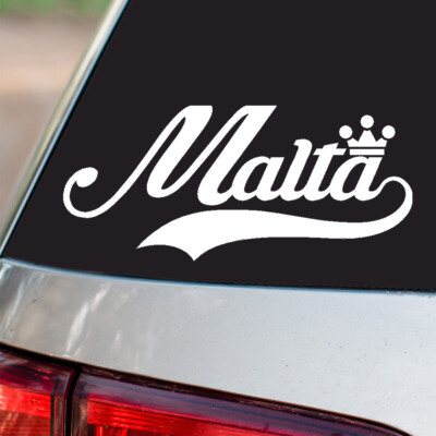 Malta Sticker Country Pride all sizes chrome and regular vinyl colors ...