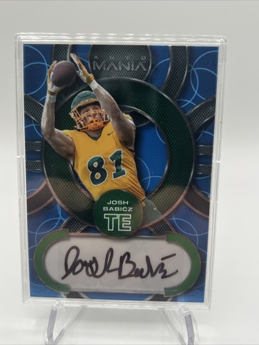 2022 Wild Card Auto Mania Rookie JOSH BABICZ RC Auto Green Bay Packers ...
