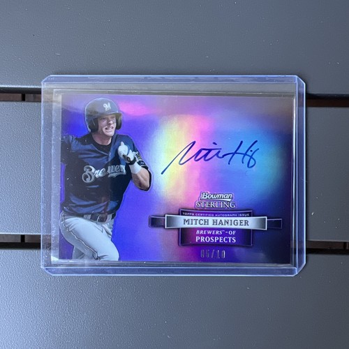 Mitch Haniger 2012 Bowman Sterling Autograph Purple /10 1st Rookie Auto ...