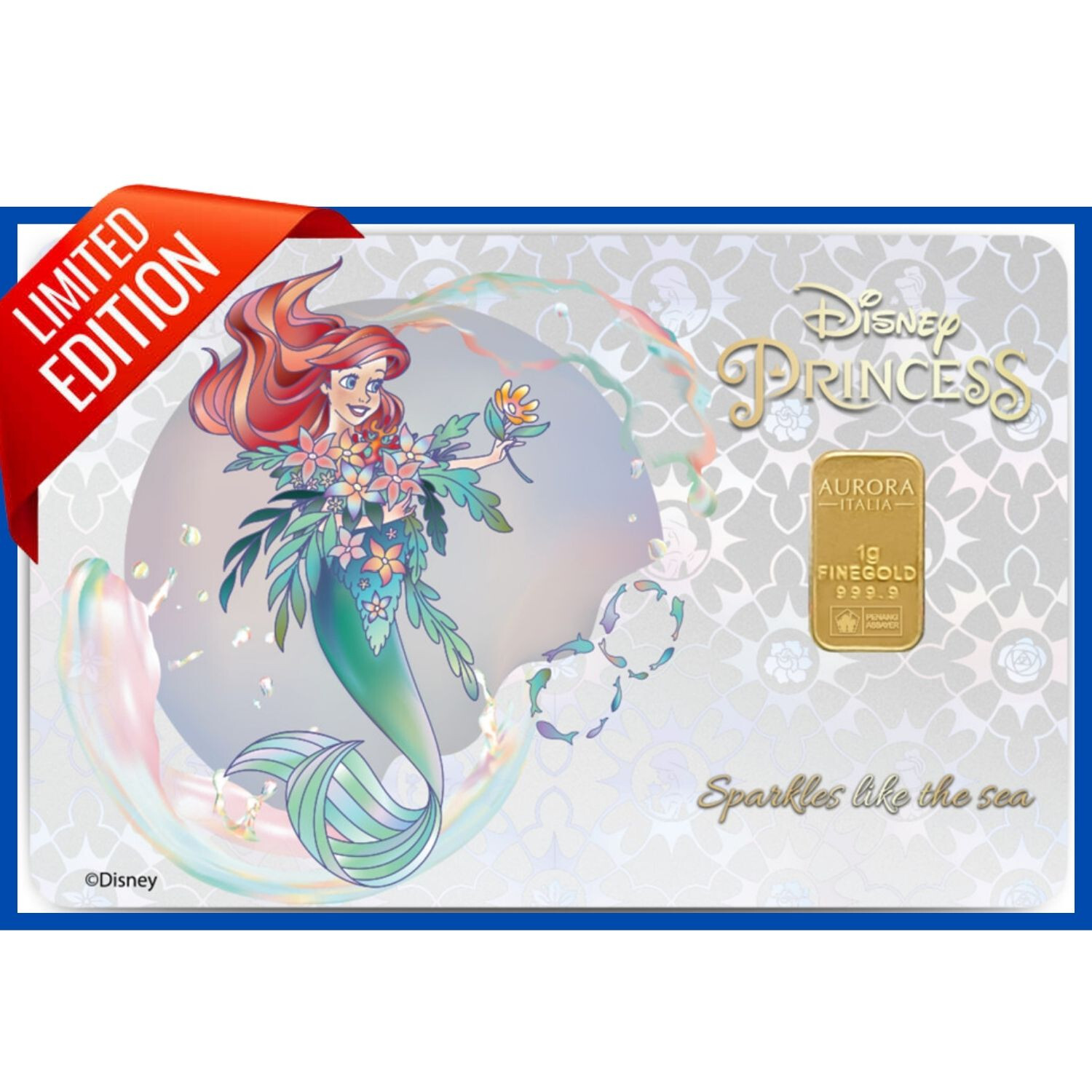 Princess Ariel 2 Limited Edition Gold Bar 1gram 999.9 FreeShip | eBay
