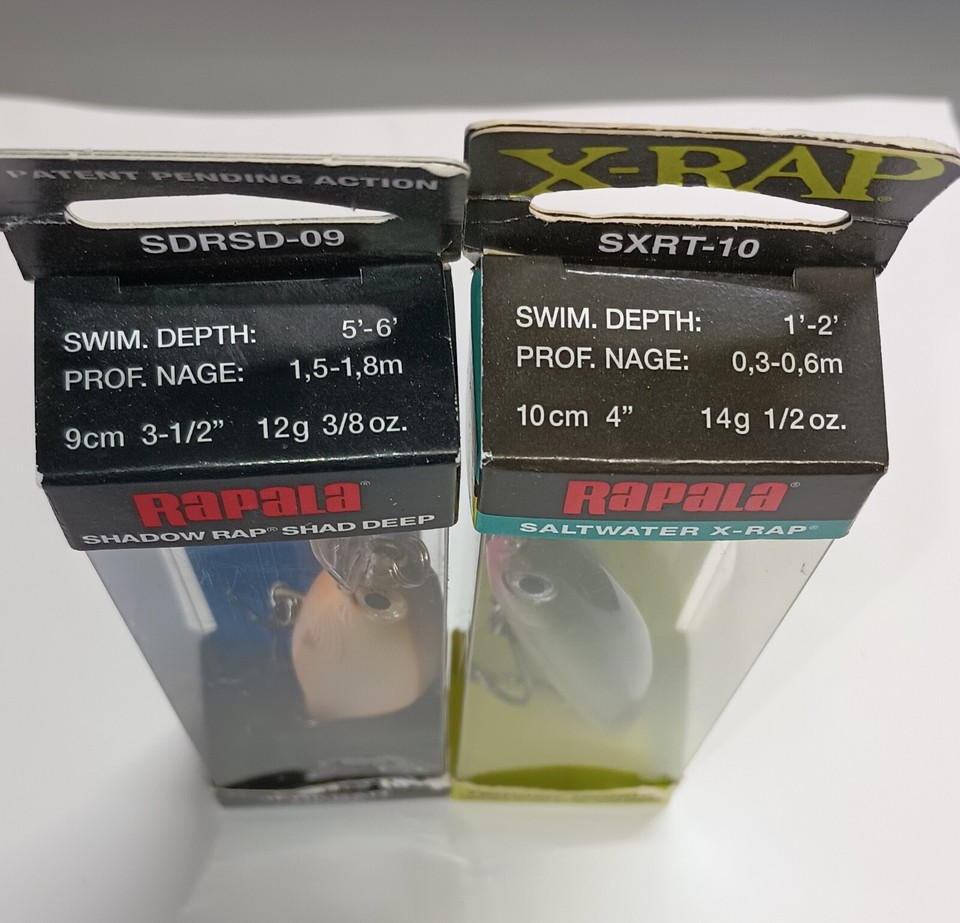 Rapala Saltwater X-Rap Twitchin' Minnow & Shadow Rap Shadow Deep | eBay