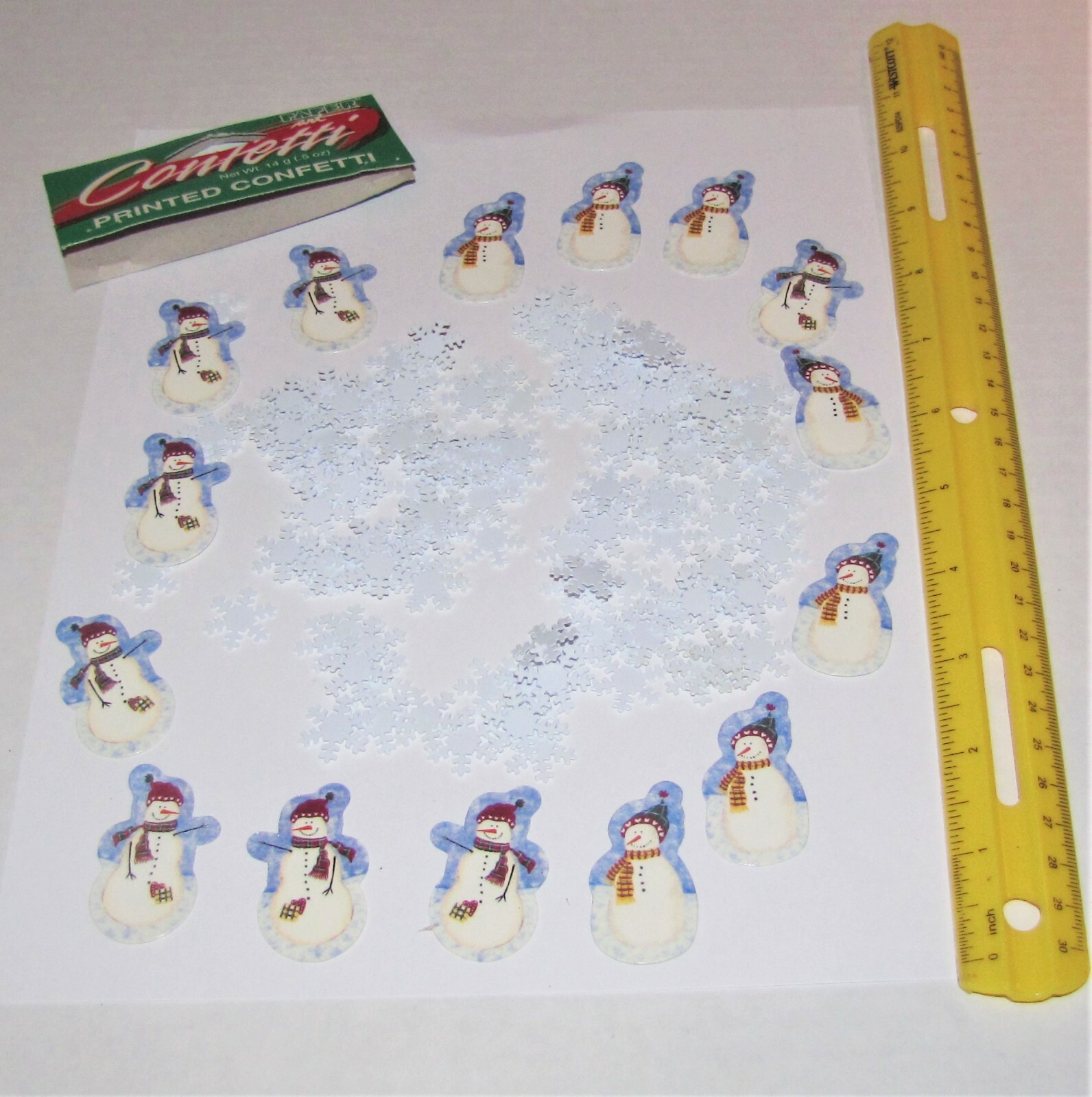 Let it Snow Confetti #029136, Winter Confetti, Snowman Confetti, 1/2 oz ...