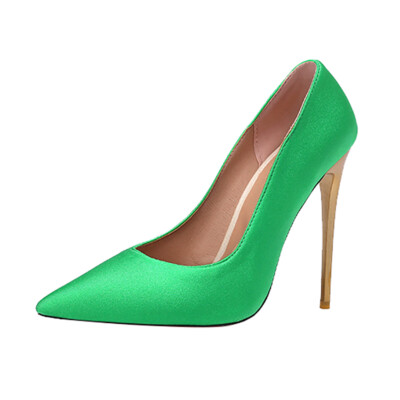 Ladies High Heels Pumps Big Size 35-47 Fashion Evening Court Shoes Cyan ...