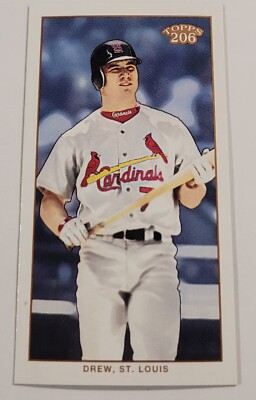 2002 Topps 206 Carolina Brights #202C J.D. Drew White Jsy St. Louis ...