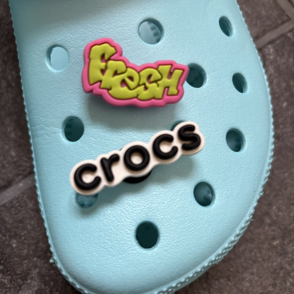 Crocs Classic Clogs Sling Back Slip On Teal Blue Adult Unisex Size W8 ...