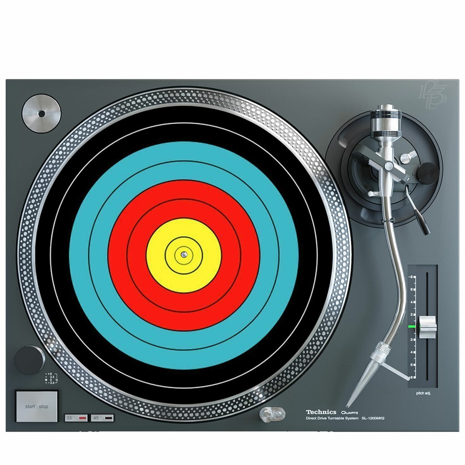 Personalised DJ Record Turntable Scratch Slipmats vinyl disc jockey ...