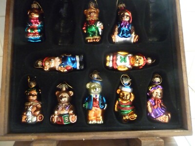 Thomas Pacconi 2002 Classic Collection Christmas Ornament Set 10 Bears ...