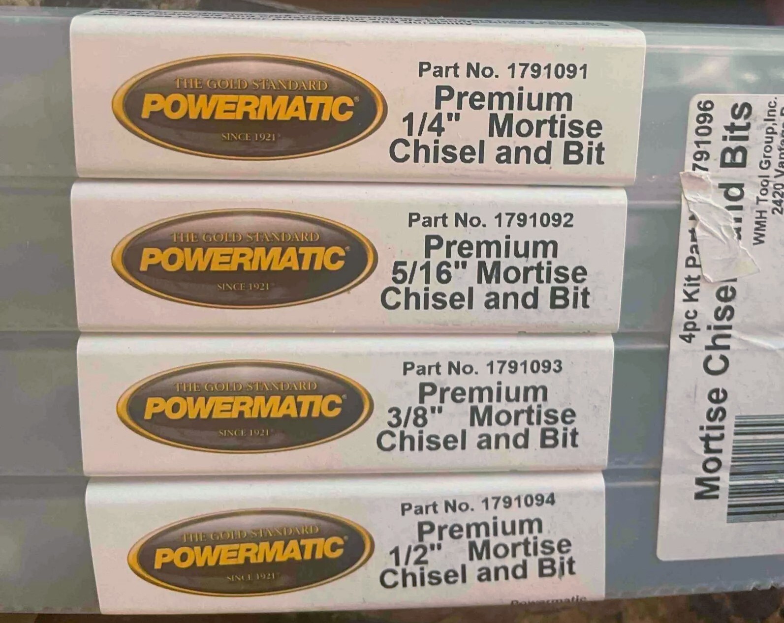 Powermatic Premium Mortise Chisel and Bit Set 1791096 Silver | eBay
