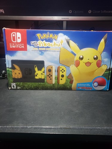 Let's Go Pikachu & Eevee Nintendo Switch Limited Edition Console No ...
