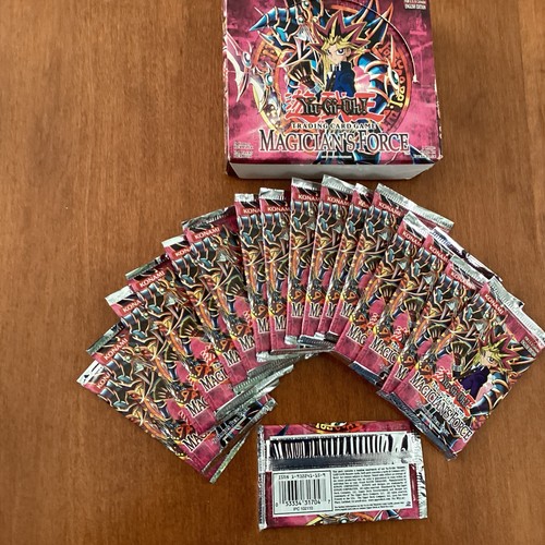 1996 Yugioh Magicians Force English Ed.- 17 Packs With Box | eBay