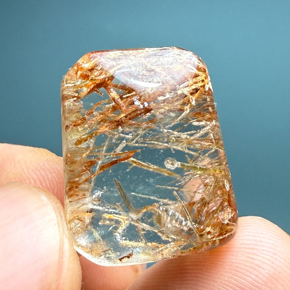 43Ct Heal Rare Clear Natural color Rutile Crystal Quartz Reiki Specimen ...