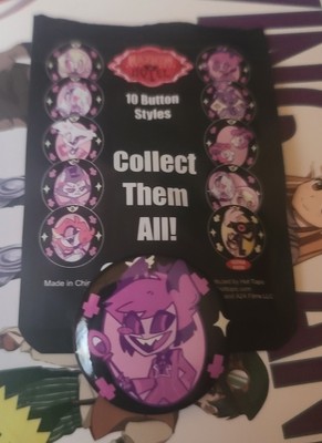Hazbin Hotel Alastor Hotpic Topic Button Mystery | eBay