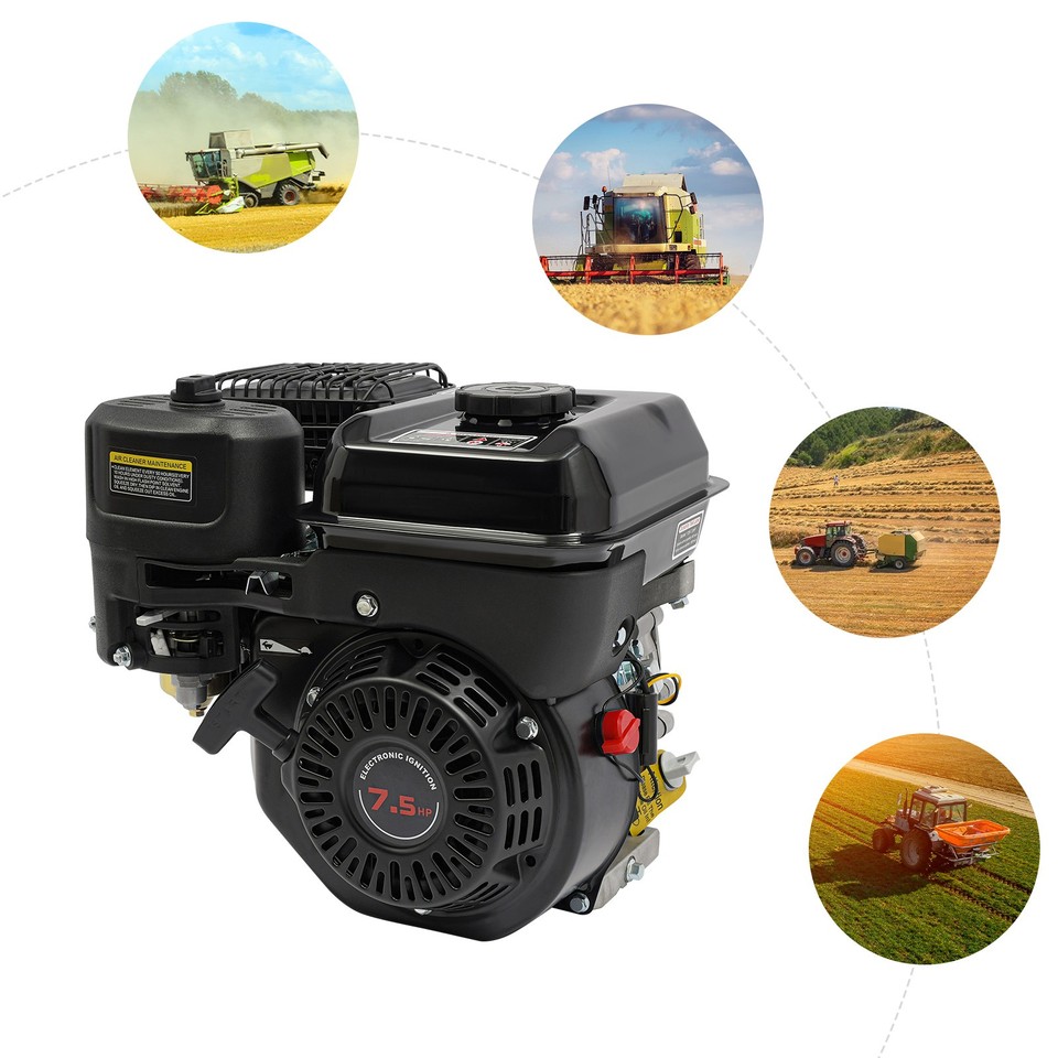 212cc 7.5hp 4-stroke Gasoline Engine Steel Start Engine Manual | eBay