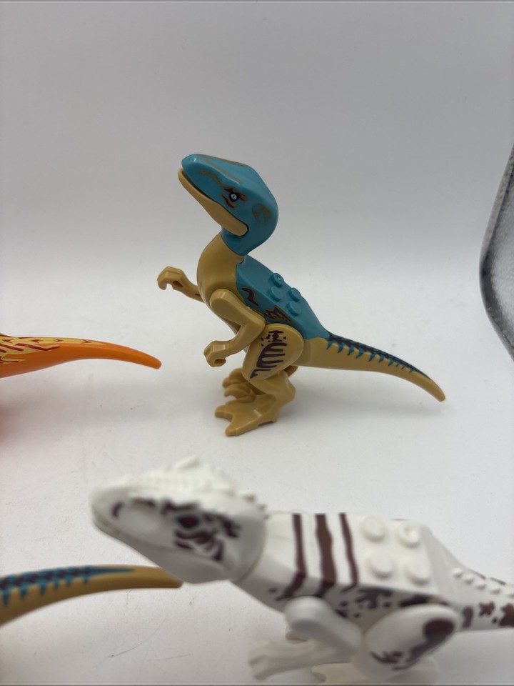 LEGO TYPE Dinosaur Building Block Huge Lot Of 6 Animal Toy Bricks ...
