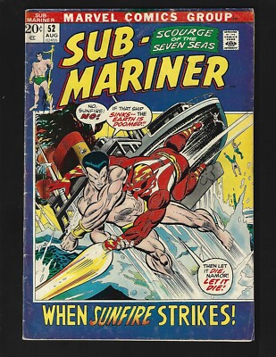 Sub-Mariner #52 VGFN Kane Everett Sunfire 3rd Namorita/Nita 1st Dragon ...