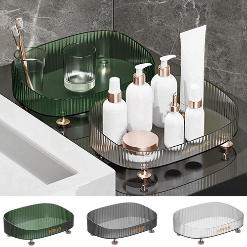 Plastic Cosmetics Storage Box Large Capacity Sundries Container Bedroom ...