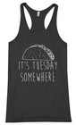 Threadrock Women's It's Tuesday Somewhere Racerback Tank Top Taco ...
