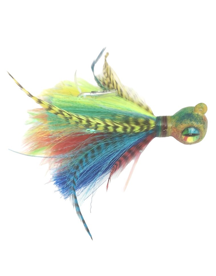 3 oz COBIA, GROUPERS, SNAPPER, TROUT, SALMON, BUCKTAIL JIG 8/0 hook ...