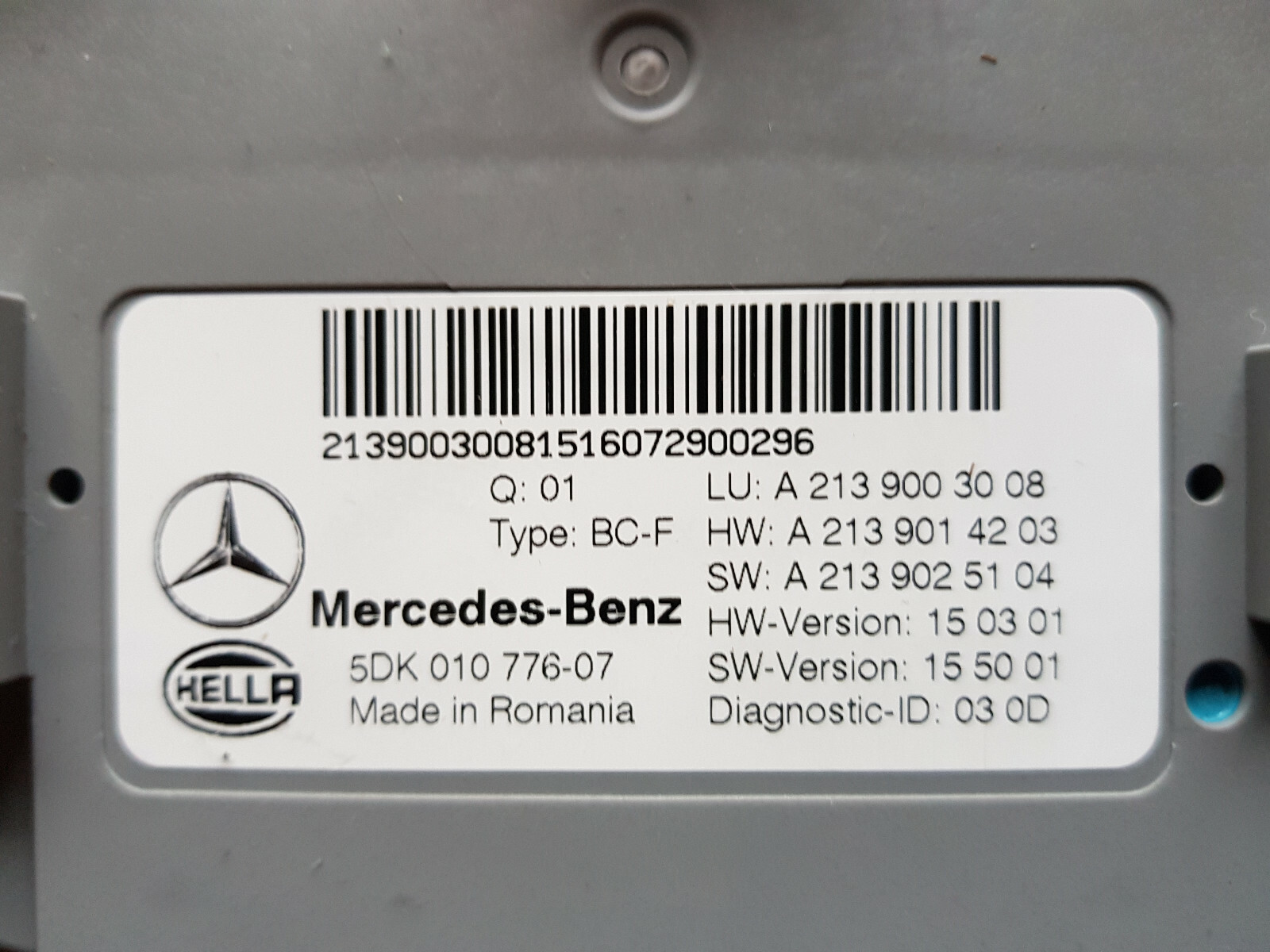 ⭐⭐⭐ORIGINAL 2016-19 MERCEDES E-CLASS W213 E220 SAM CONTROL UNIT ECU ...